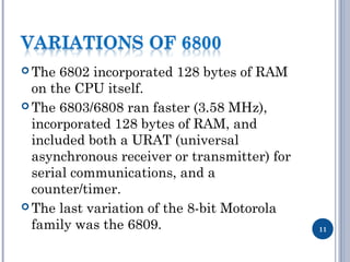 Motorola microprocessor | PPT