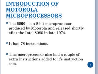 Motorola microprocessor | PPT