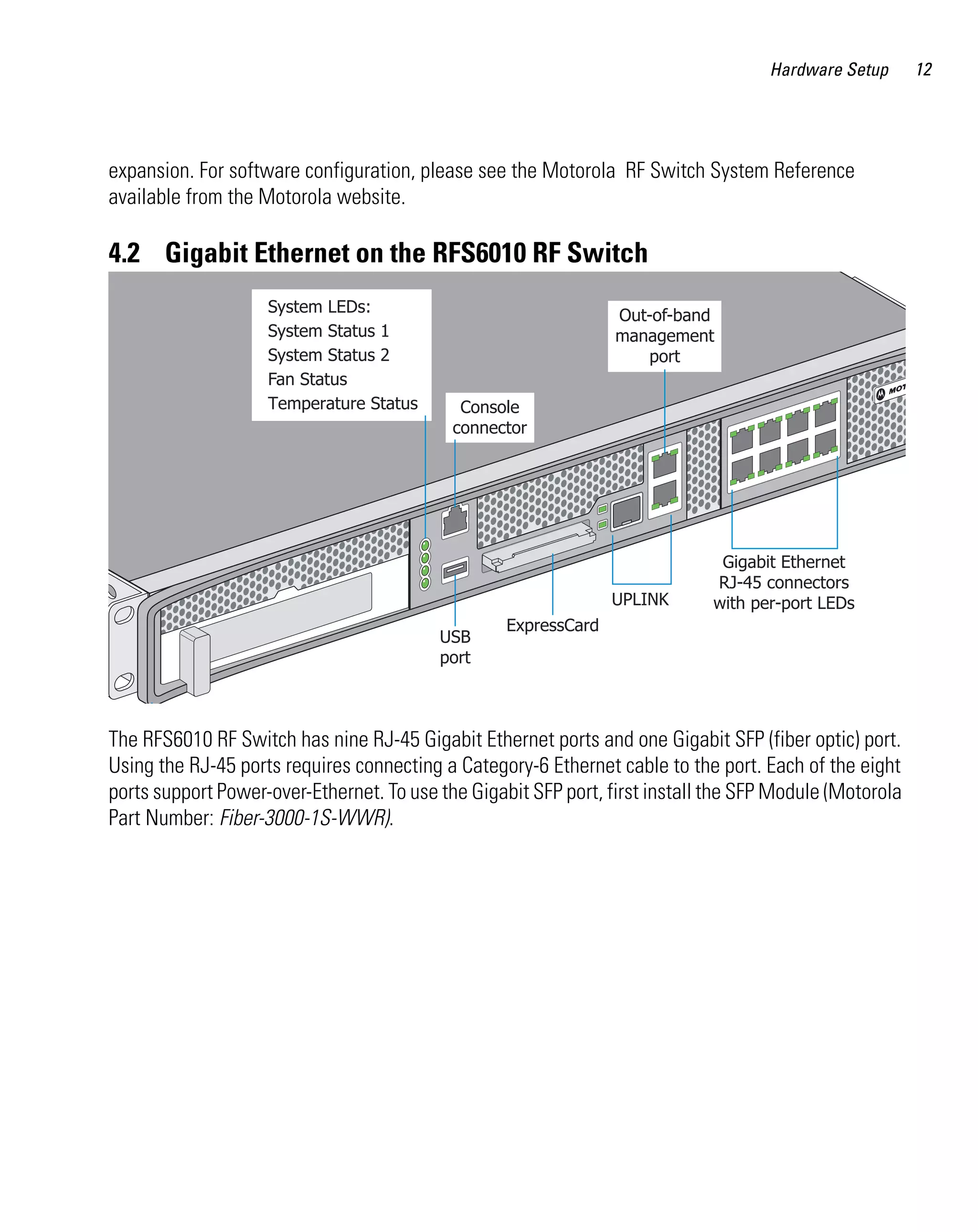 Motorola rfs6000 series rf switch installation guide | PDF
