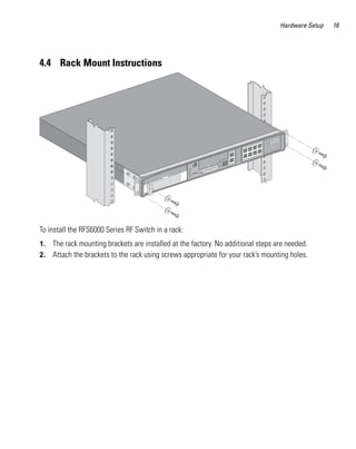 Motorola rfs6000 series rf switch installation guide | PDF