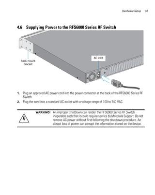 Motorola rfs6000 series rf switch installation guide | PDF