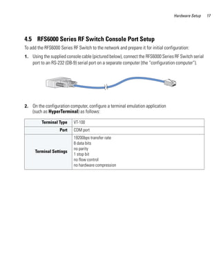 Motorola rfs6000 series rf switch installation guide | PDF