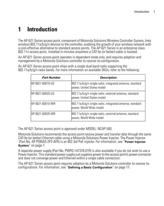Motorola solutions ap621 access point installation guide (part no. 72 e ...