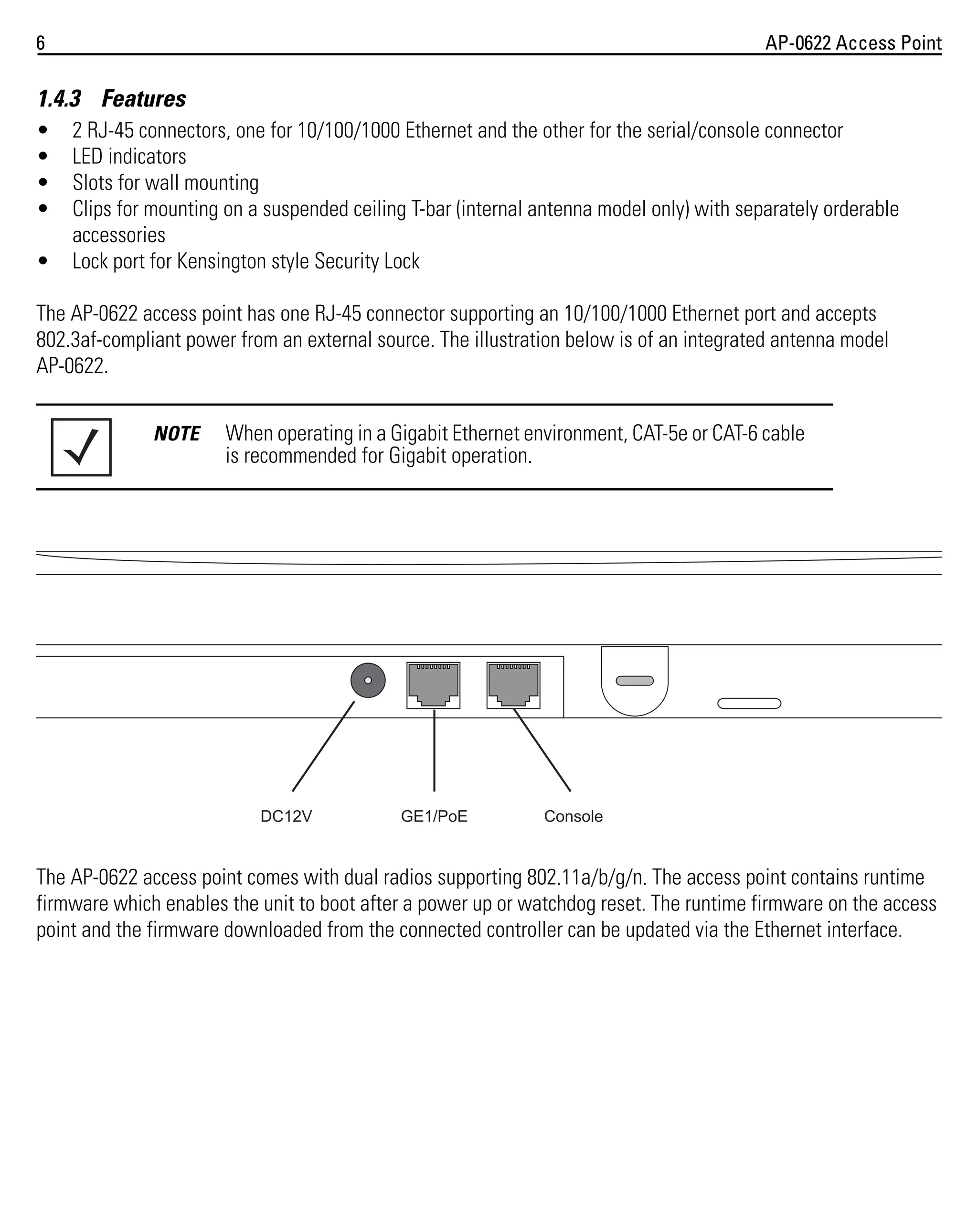 Motorola solutions ap622 access point installation guide (part no. 72 e ...