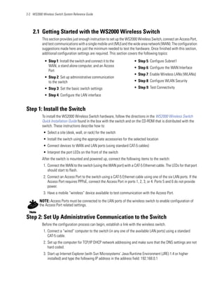 Motorola ws2000 wireless switch system reference guide | PDF