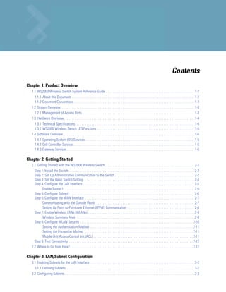 Motorola ws2000 wireless switch system reference guide | PDF