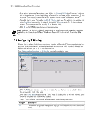 Motorola ws2000 wireless switch system reference guide | PDF