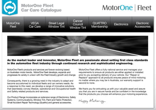 Motor One Fleet Catalogue | PPT