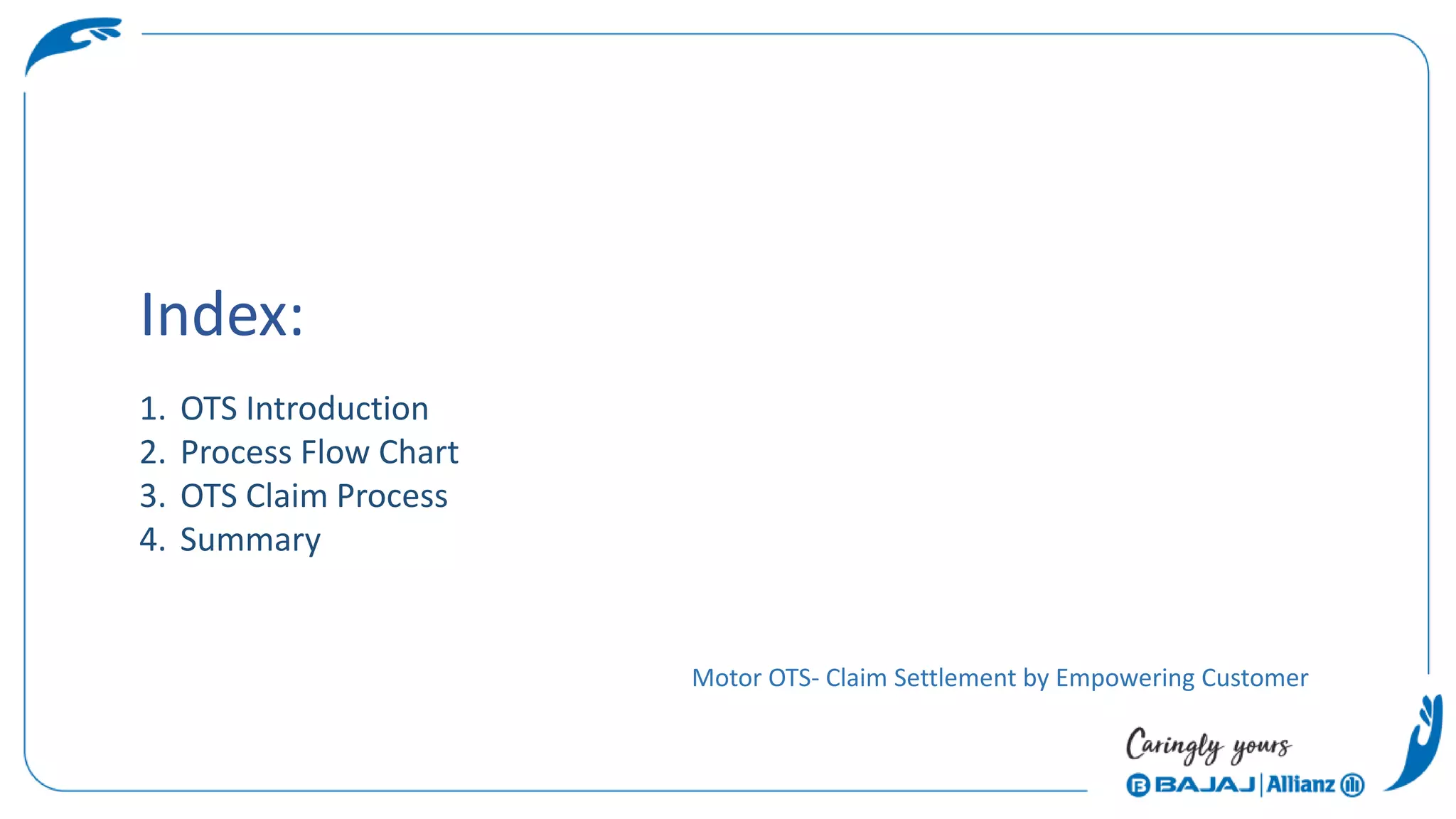 Motor OTS claim process two wheeler | PPTX