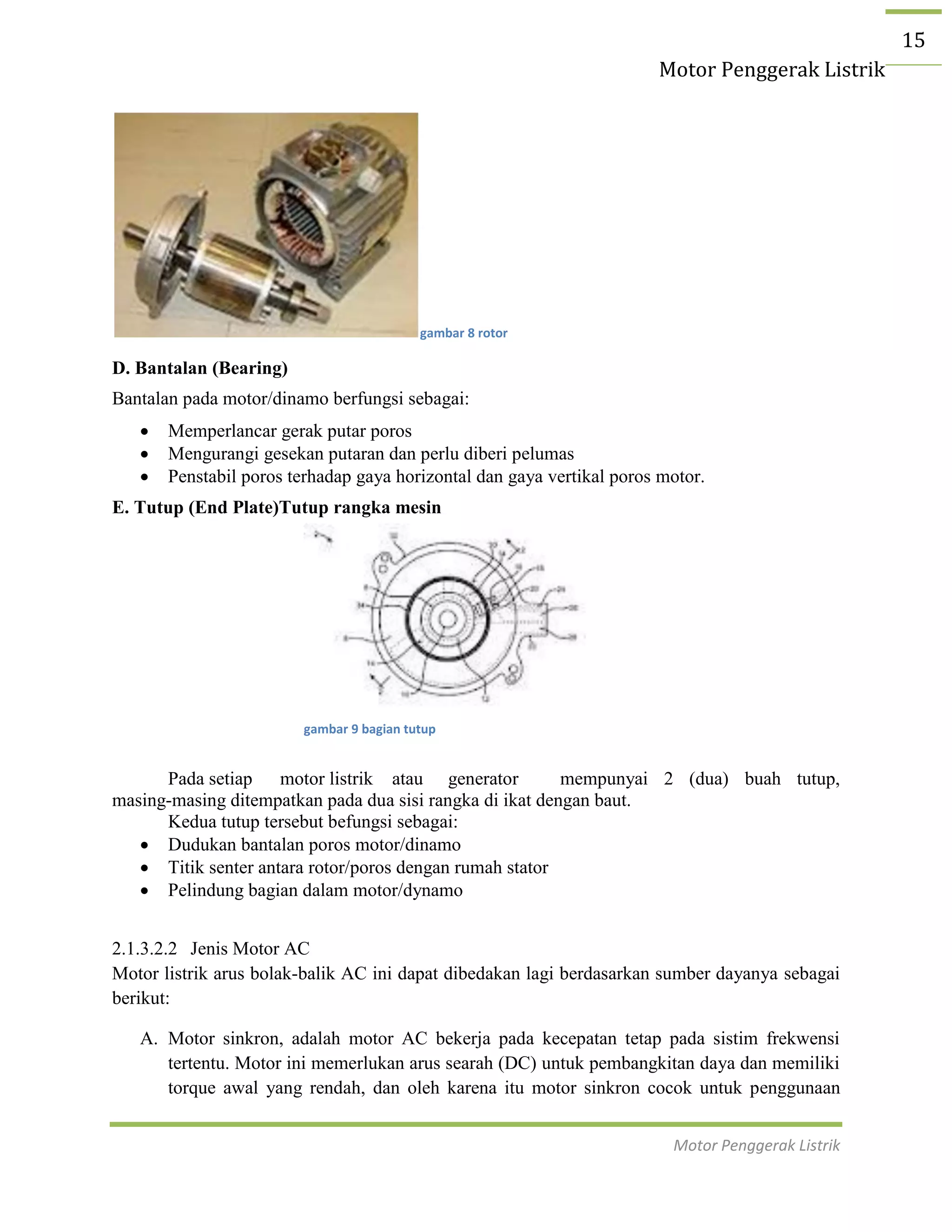 Motor penggerak listrik | PDF