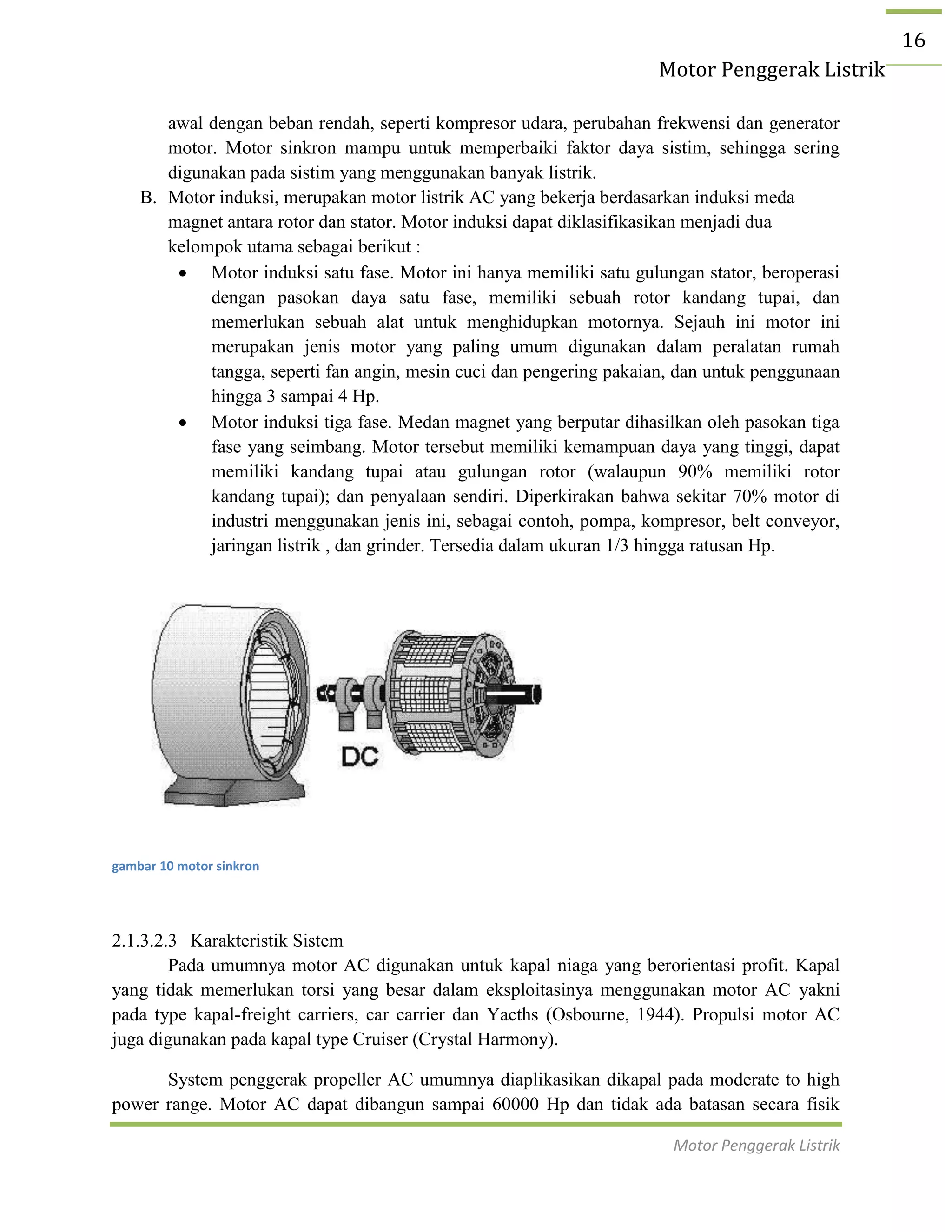 Motor penggerak listrik | PDF