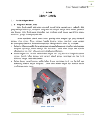 Motor penggerak listrik | PDF