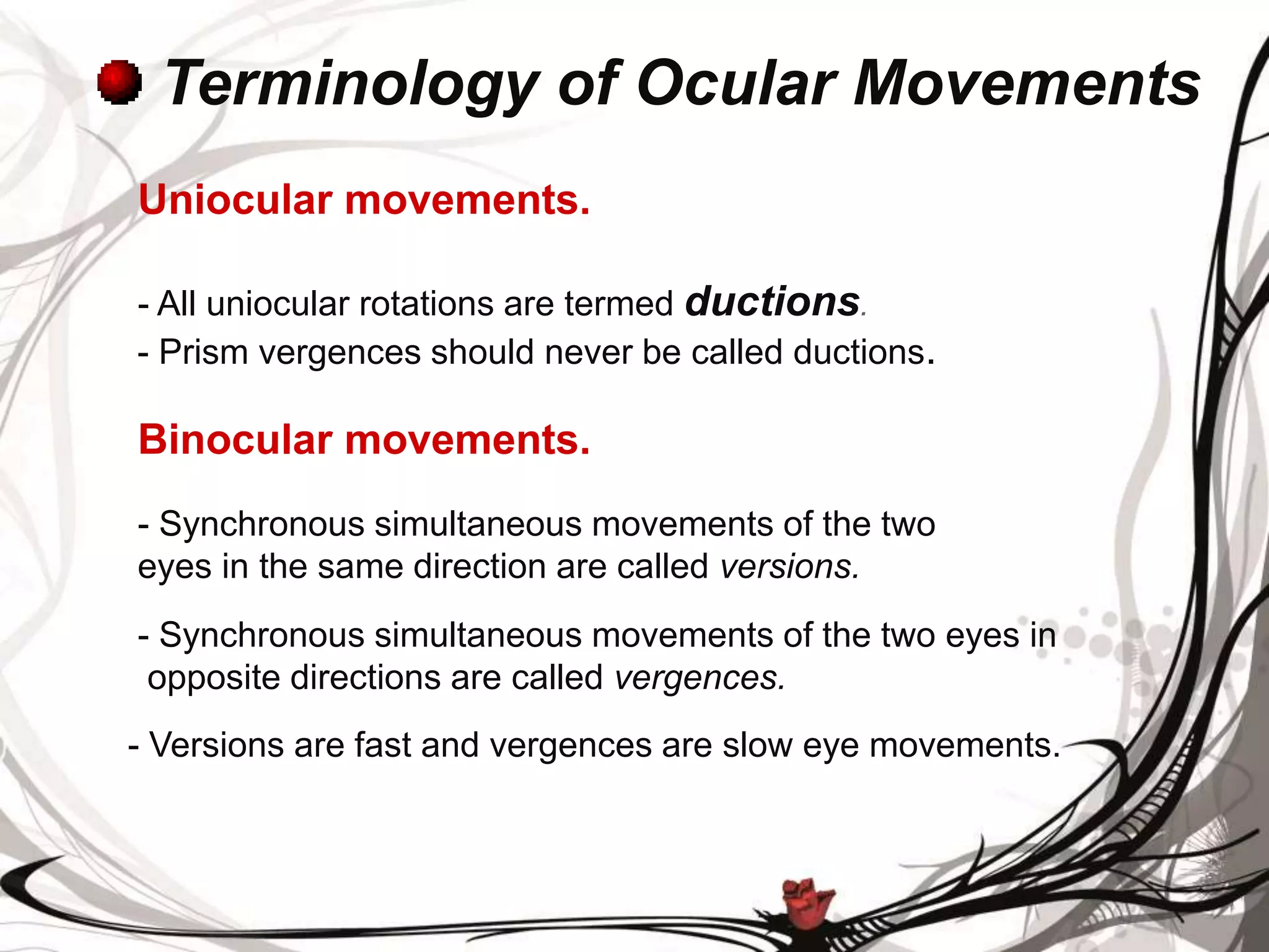 Motor physiology of the eye | PPTX