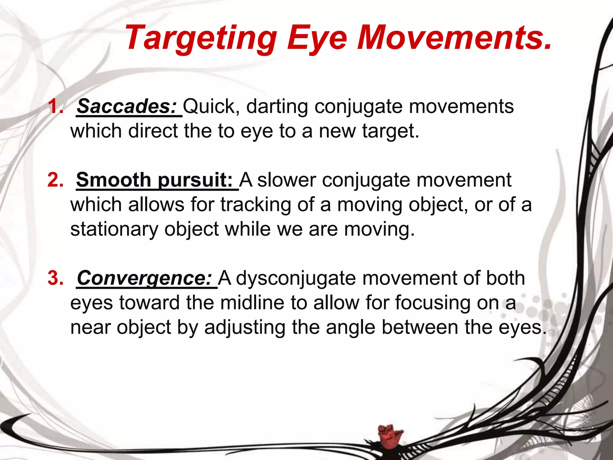 Motor physiology of the eye | PPTX