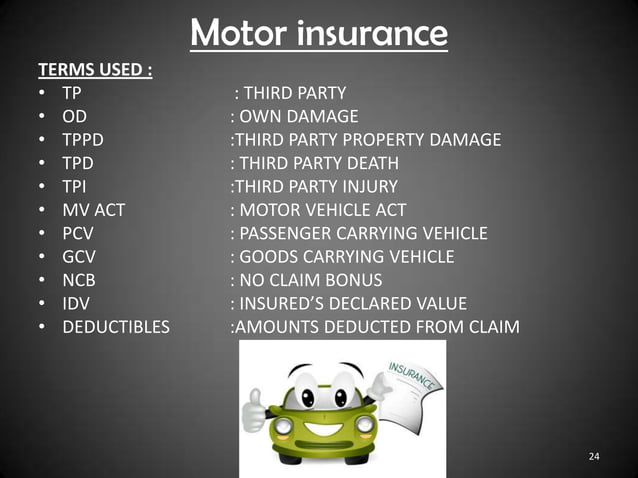 Motor insurance in india | PPTX | Motor Insurance | Insurance