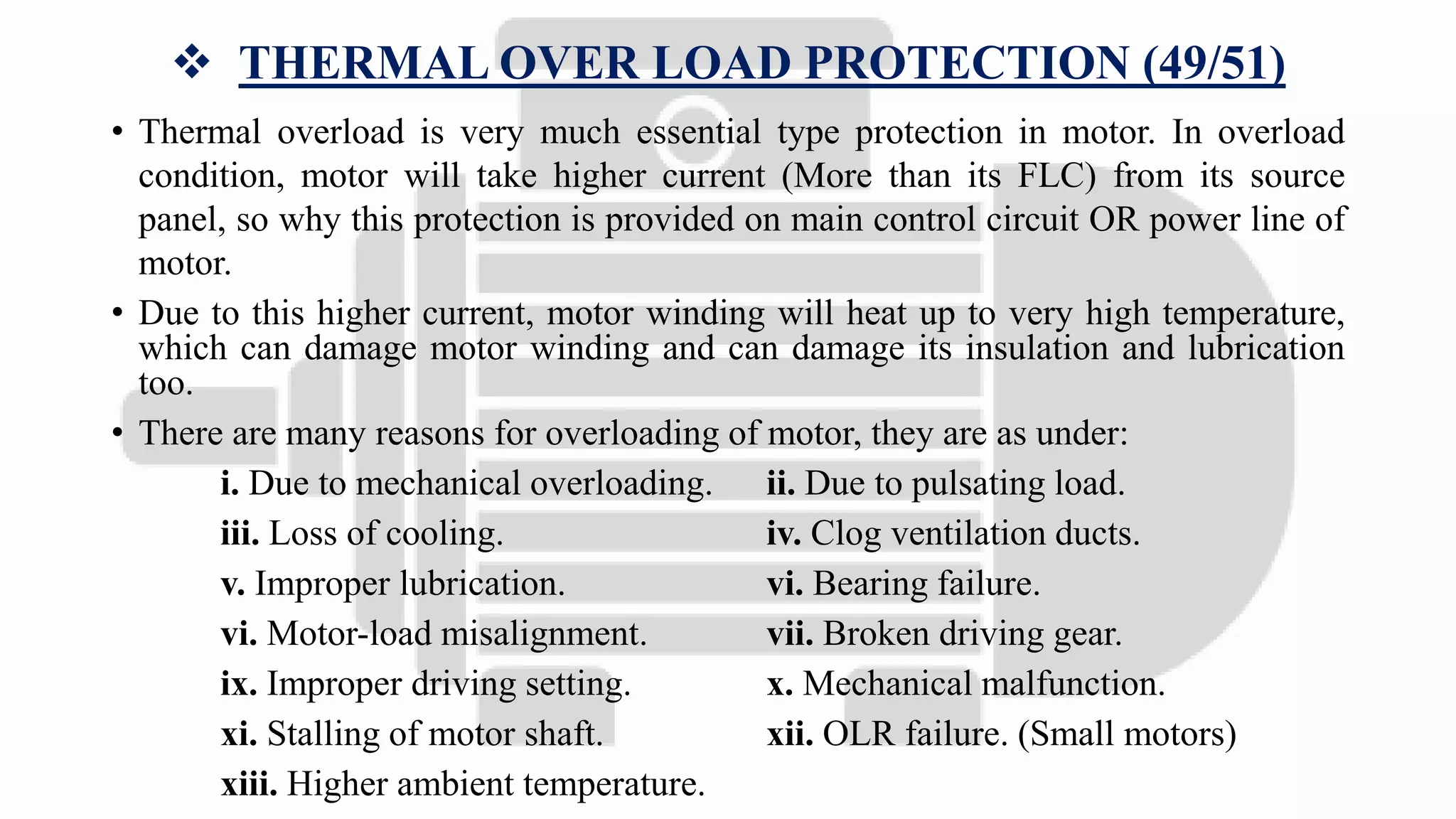 Electrical HT/LT Motor protection | PPTX