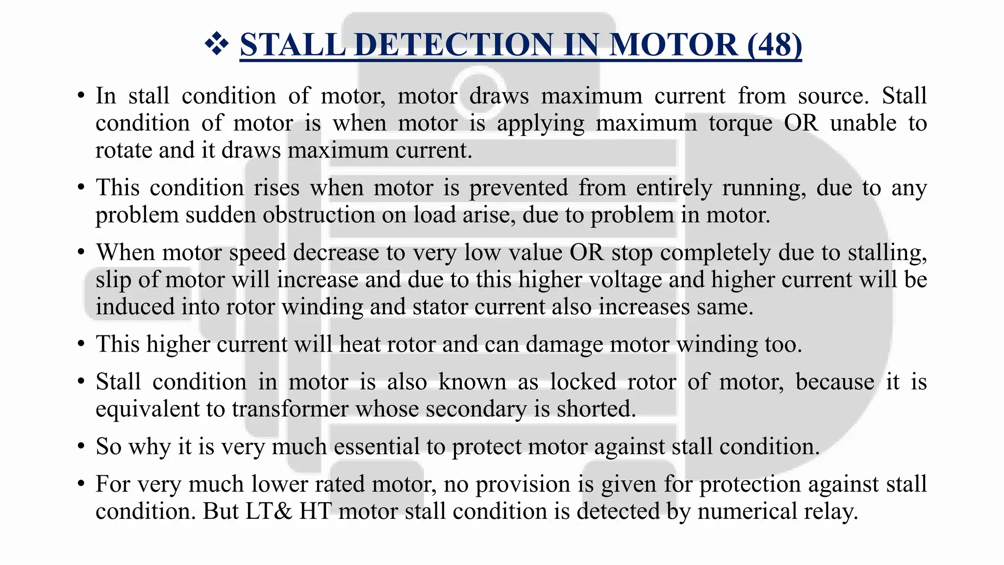 Electrical HT/LT Motor protection | PPTX