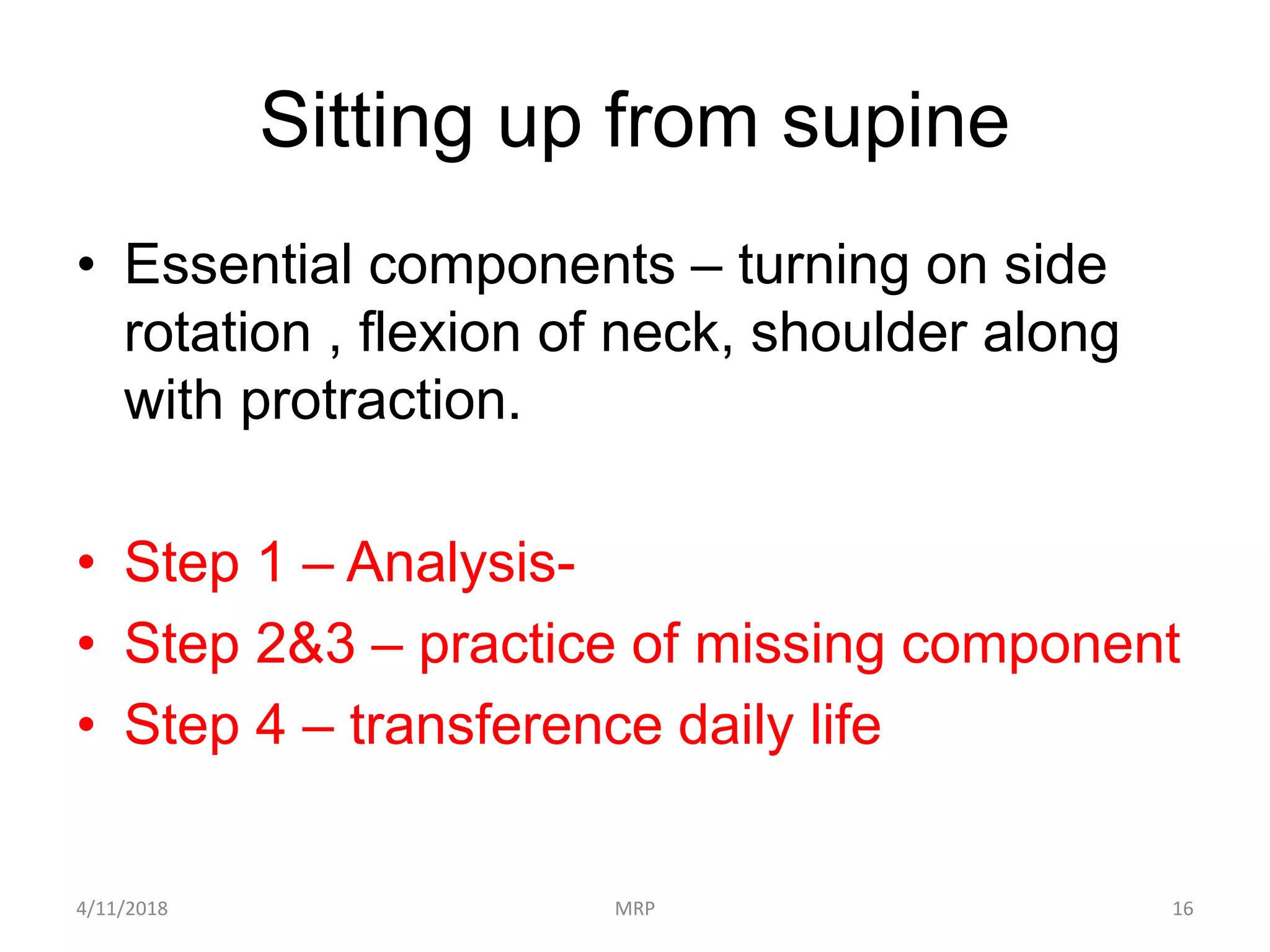 Motor relearning programme | PPTX