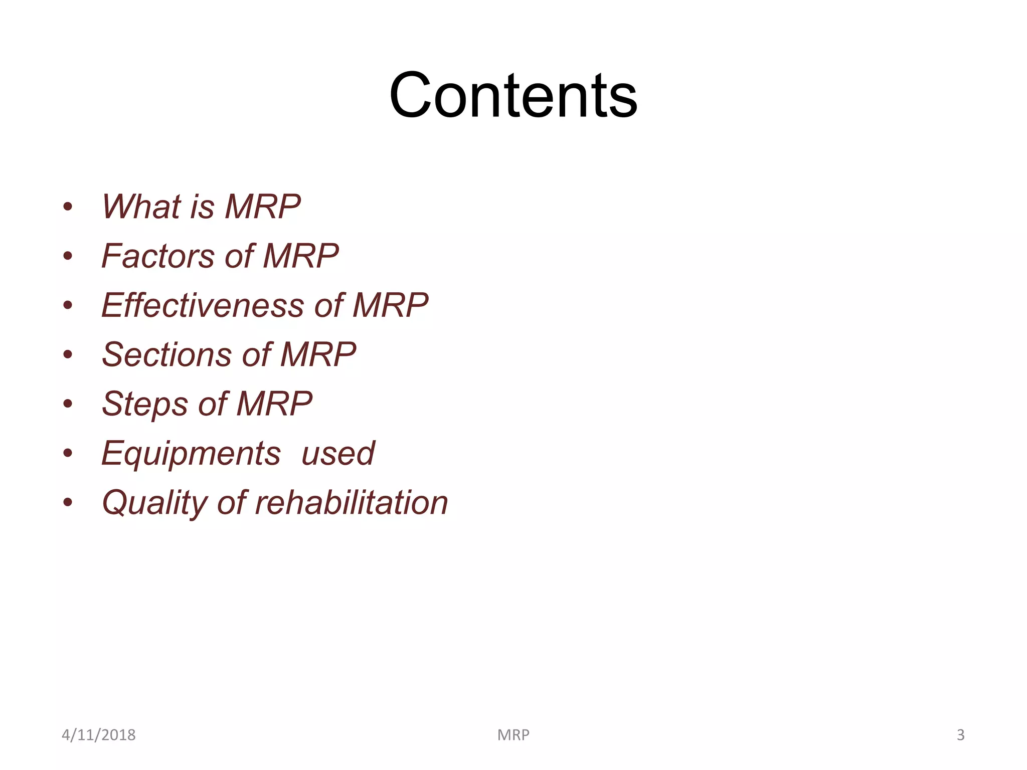 Motor relearning programme | PPTX