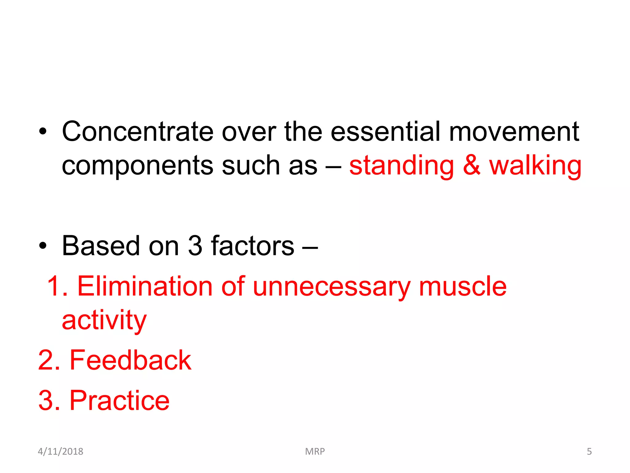 Motor relearning programme | PPTX