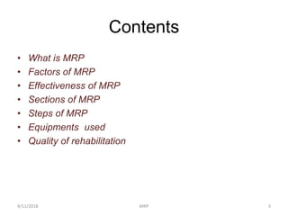 Motor relearning programme | PPTX