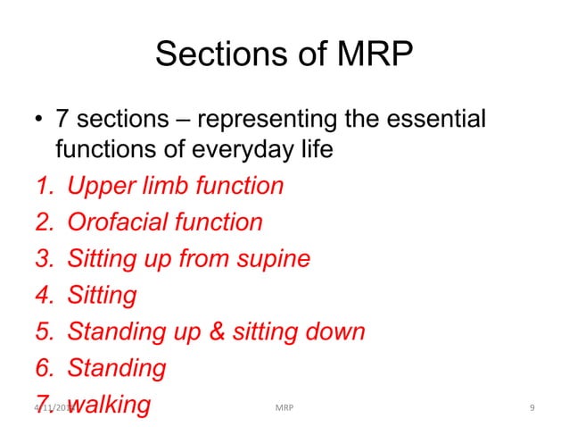 Motor relearning programme | PPTX