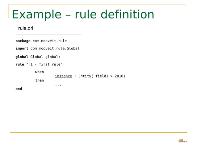 Rules Engine - java(Drools) & ruby(ruleby) | PPT