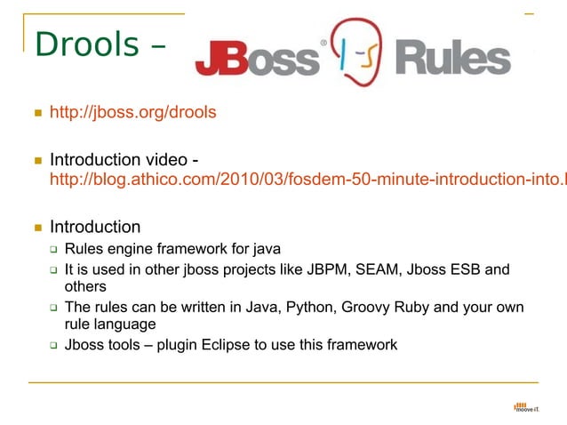 Rules Engine - java(Drools) & ruby(ruleby) | PPT