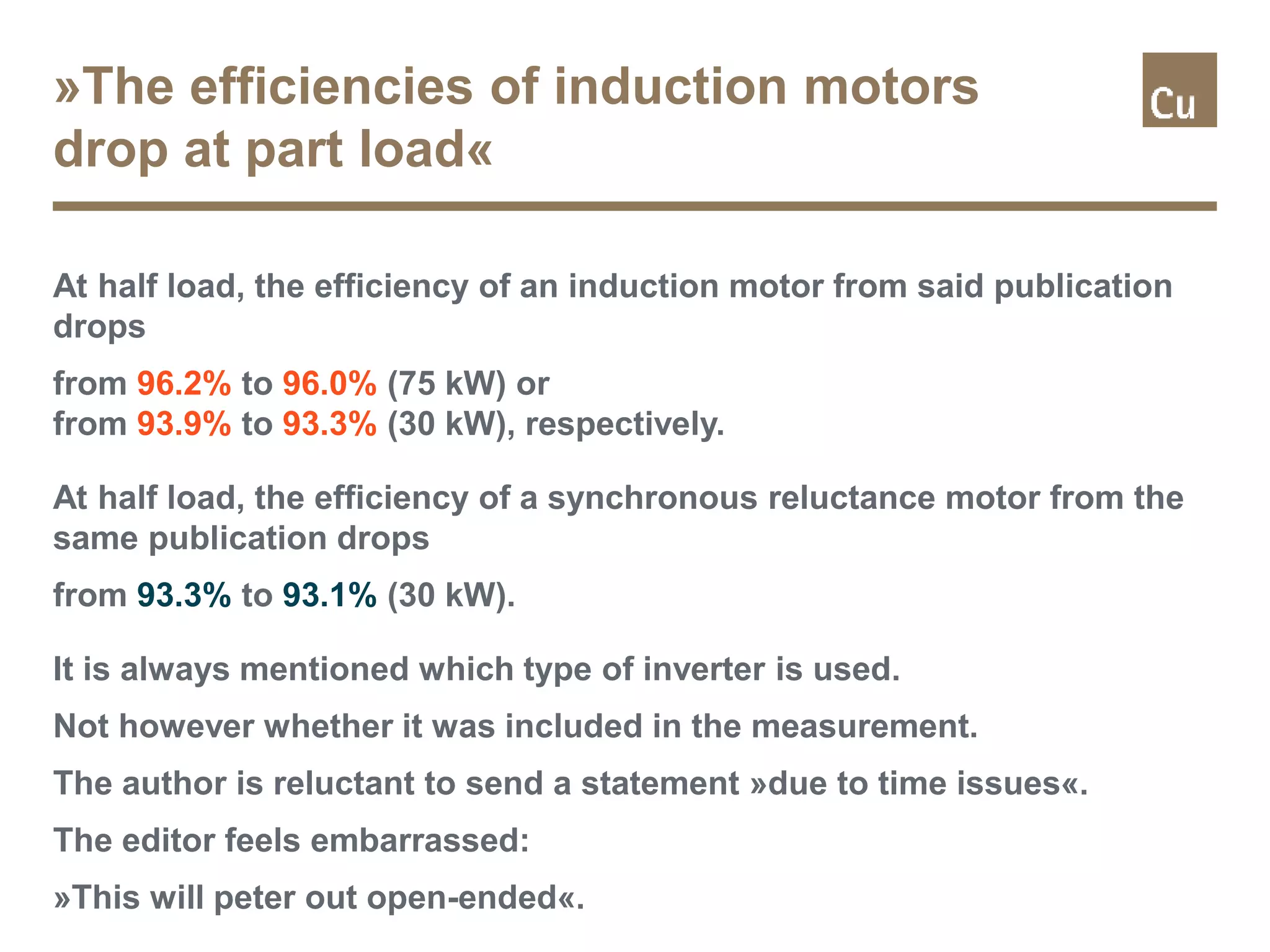 Electric Motors Efficiency Comparison | PPTX