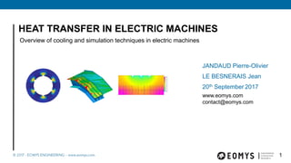 Cooling of electric motors | PDF