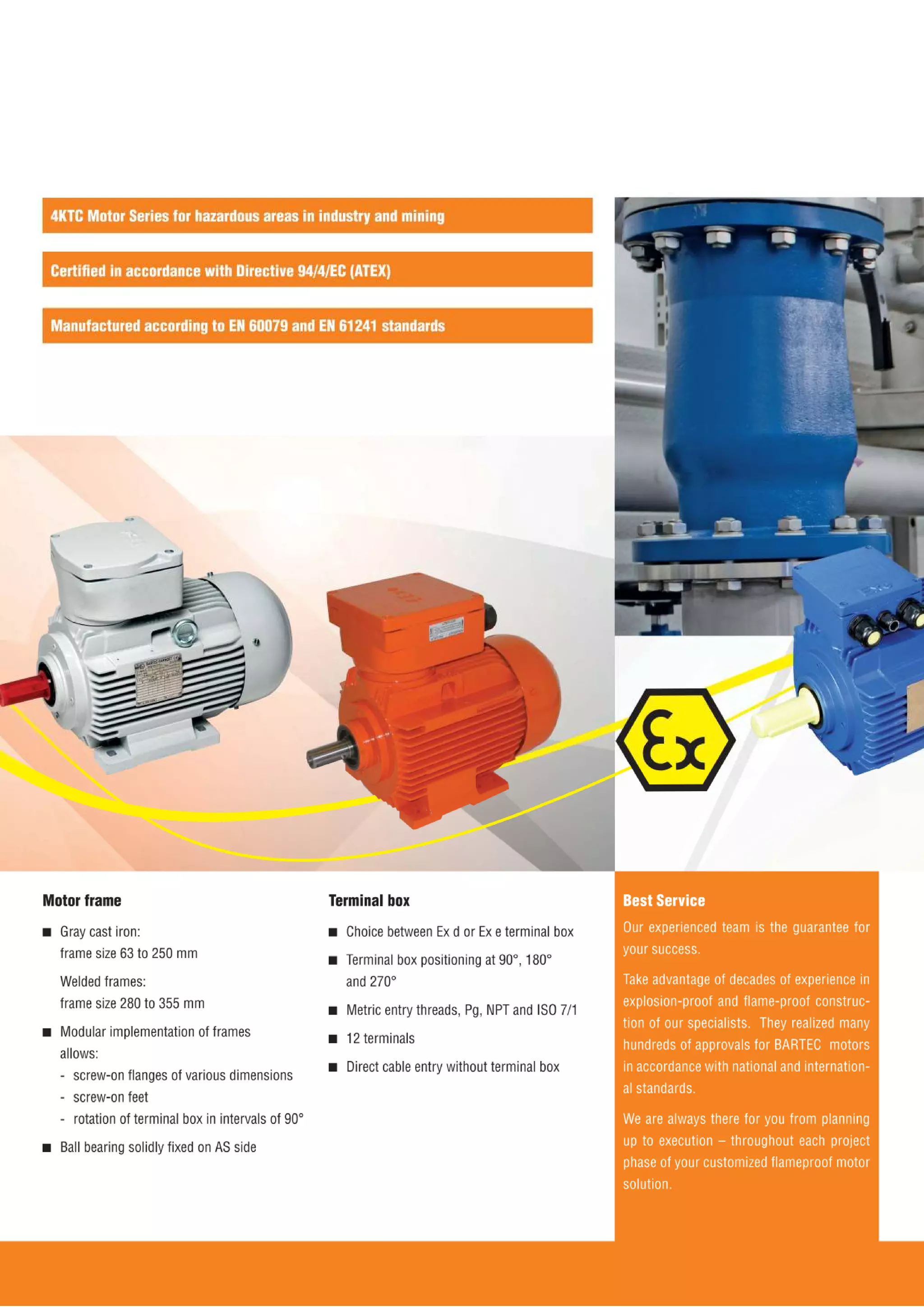 Взрывозащищенные НВ моторы Bartec Varnost | PDF