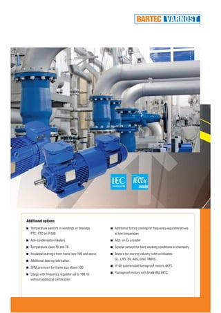 Взрывозащищенные НВ моторы Bartec Varnost | PDF