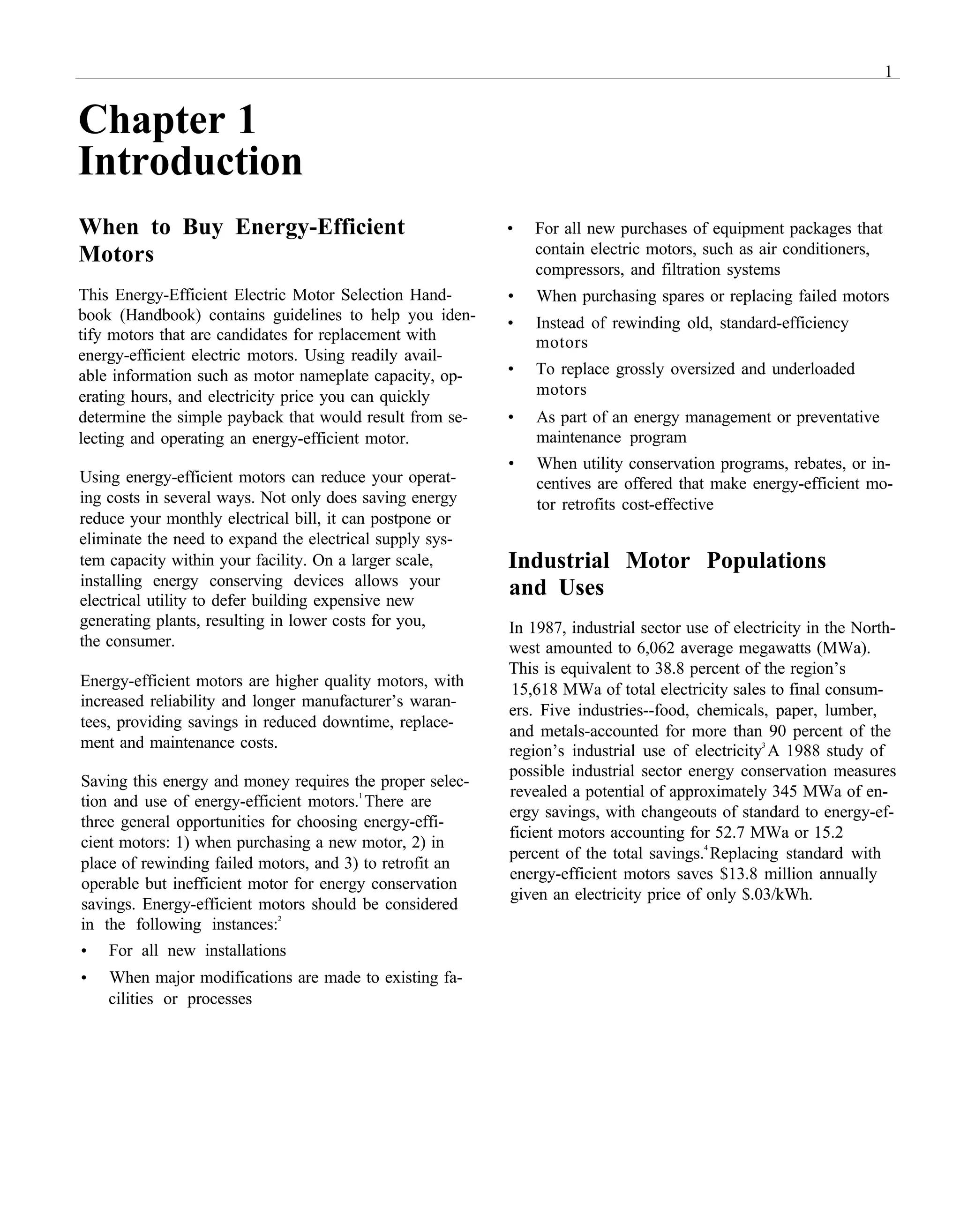 energy efficient Motor selection | PDF