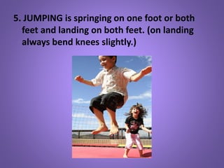 Locomotor and Non-Locomotor Movements | PPT