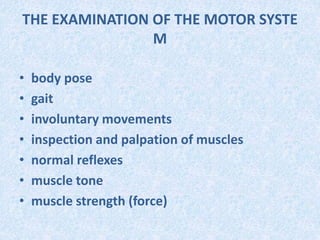 Motor System (Neurology 1) | PPTX