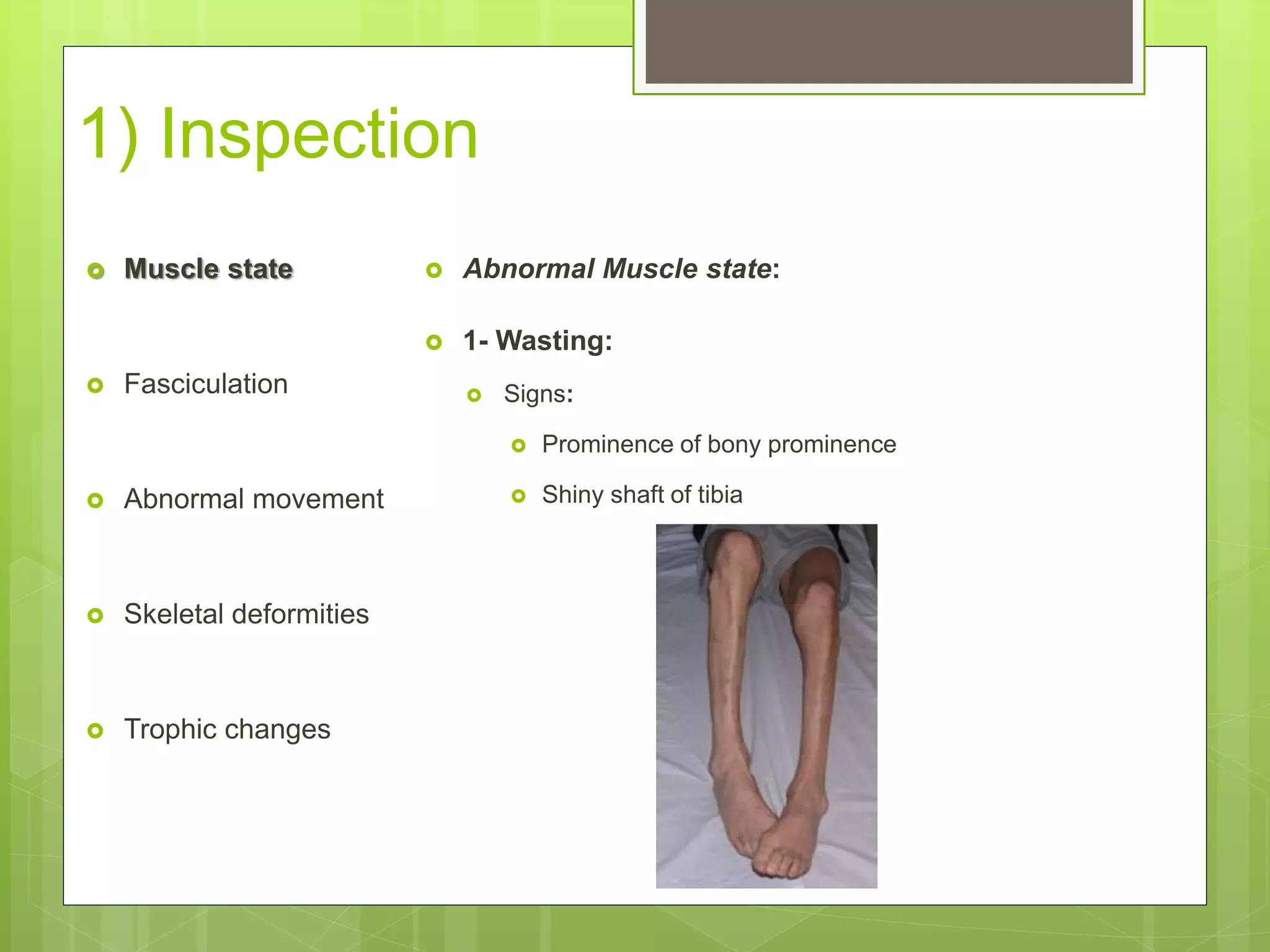 Motor system examination | PPTX