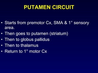 Motor system4 basal ganglia undergraduates | PPT
