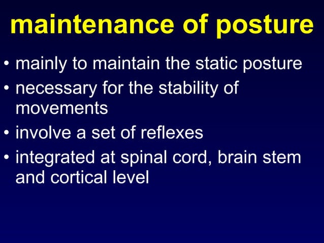 Motor system5 posture | PPT