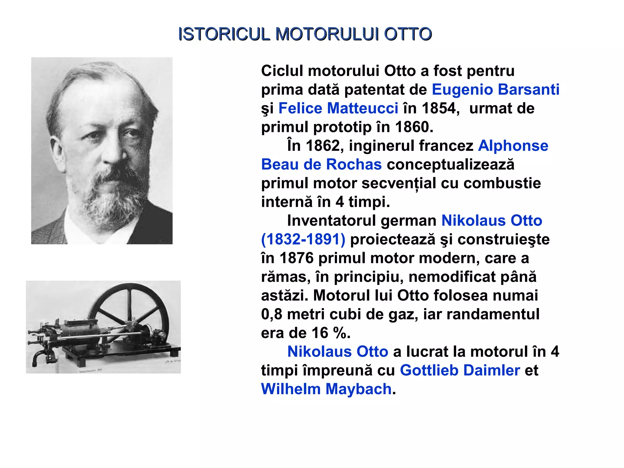 Motorul otto istoric | PPT