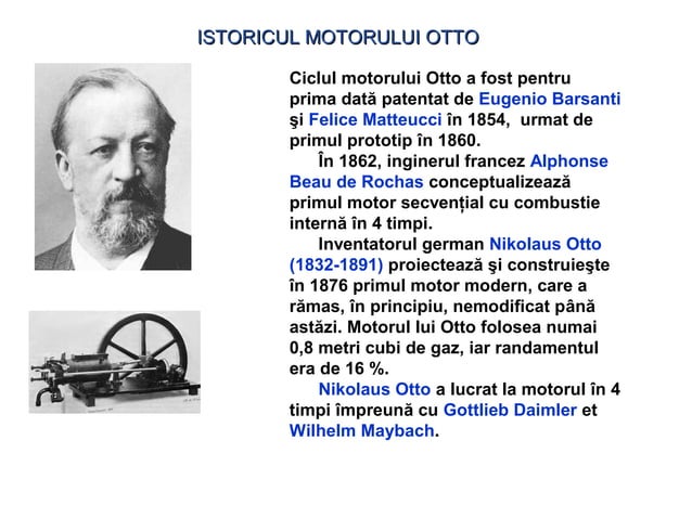 Motorul otto istoric | PPT