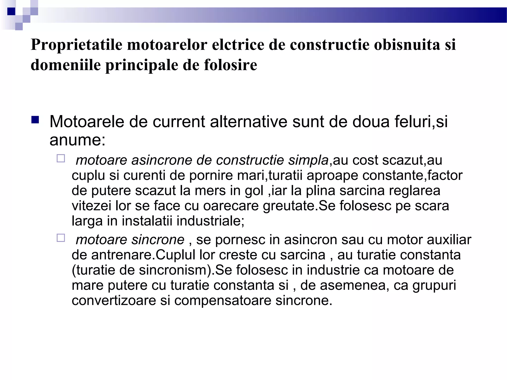 Motorul electric | PPT