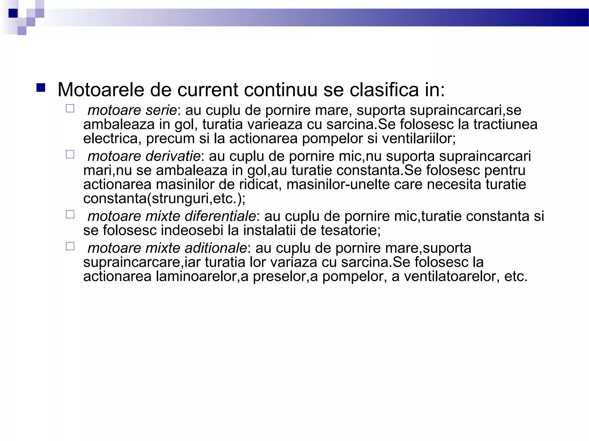 Motorul electric | PPT
