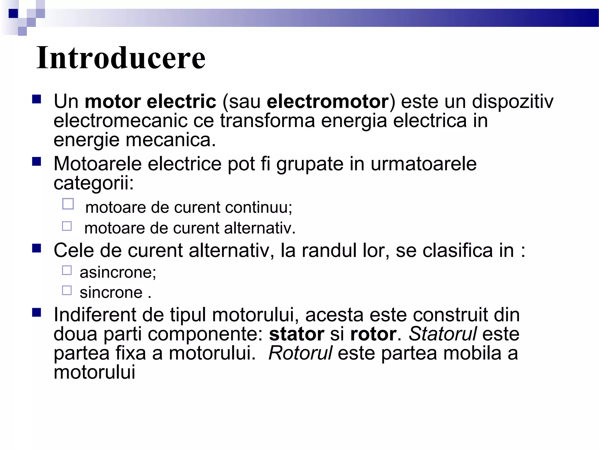 Motorul electric | PPT