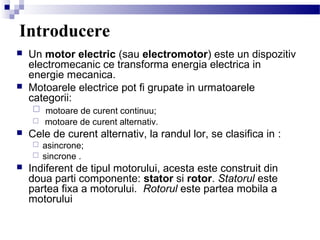 Motorul electric | PPT