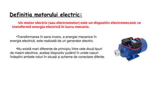 Motorul electric - Fizica, Clasa a VIII-a | PPTX