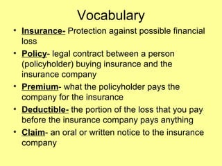 Auto, Home, Health, Life Insurance | PPT