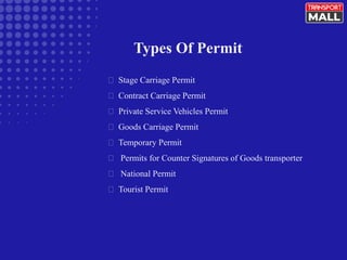 Motor Vehicle Permit | PPTX