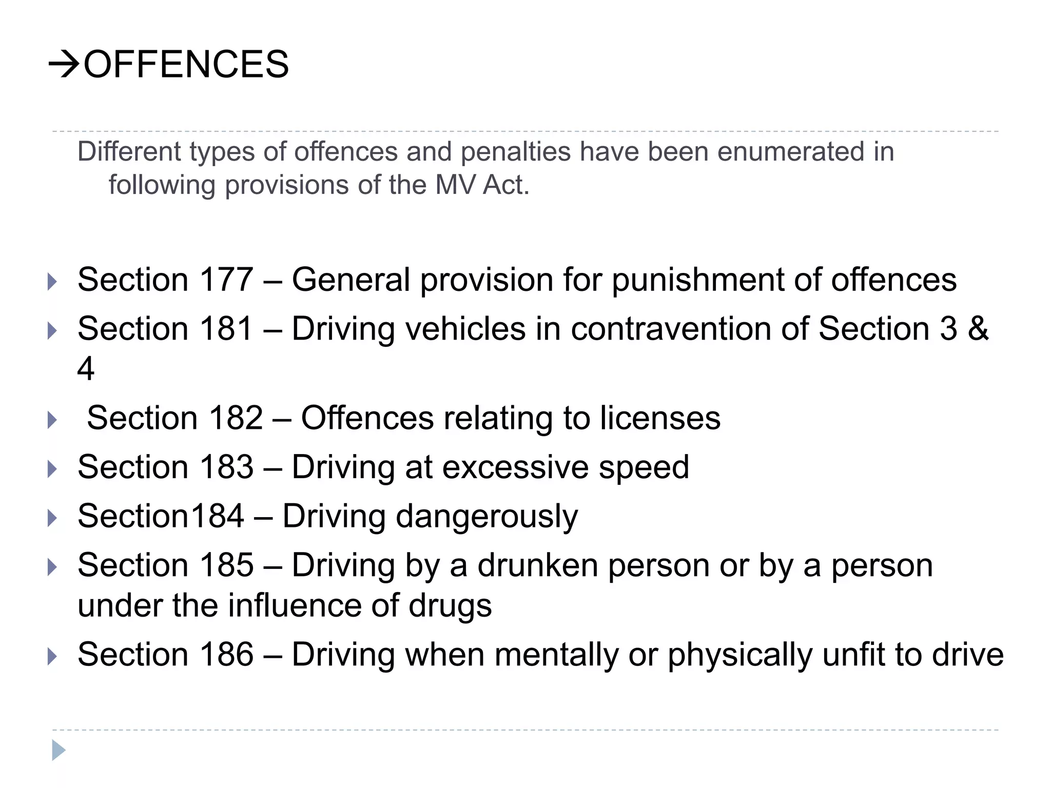 Motor vehicles act | PPTX
