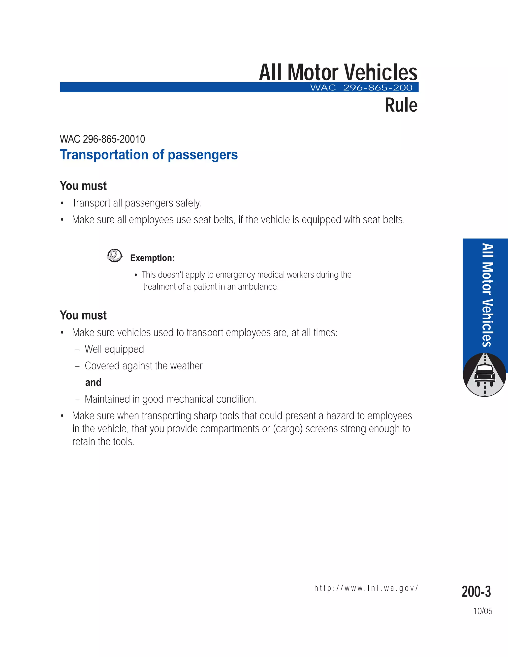 Motor vehiclesrule 1 | PDF