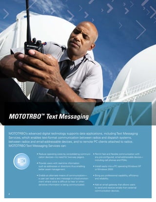Mototrbo data apps_brochure | PDF